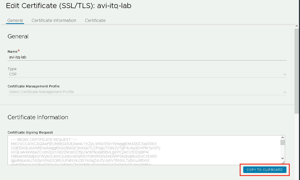 VMware NSX ALB / AVI Certificate Signing Request (CSR) with Microsoft ...