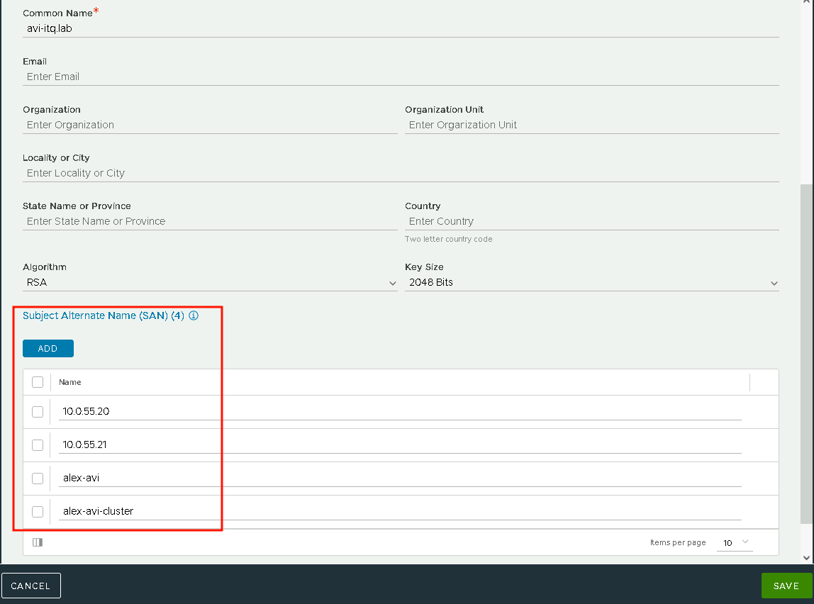VMware NSX ALB / AVI Certificate Signing Request (CSR) with Microsoft ...