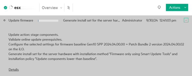 ESXi Host Updates with HPE OneView for VMware vCenter - ZEROBOTICS